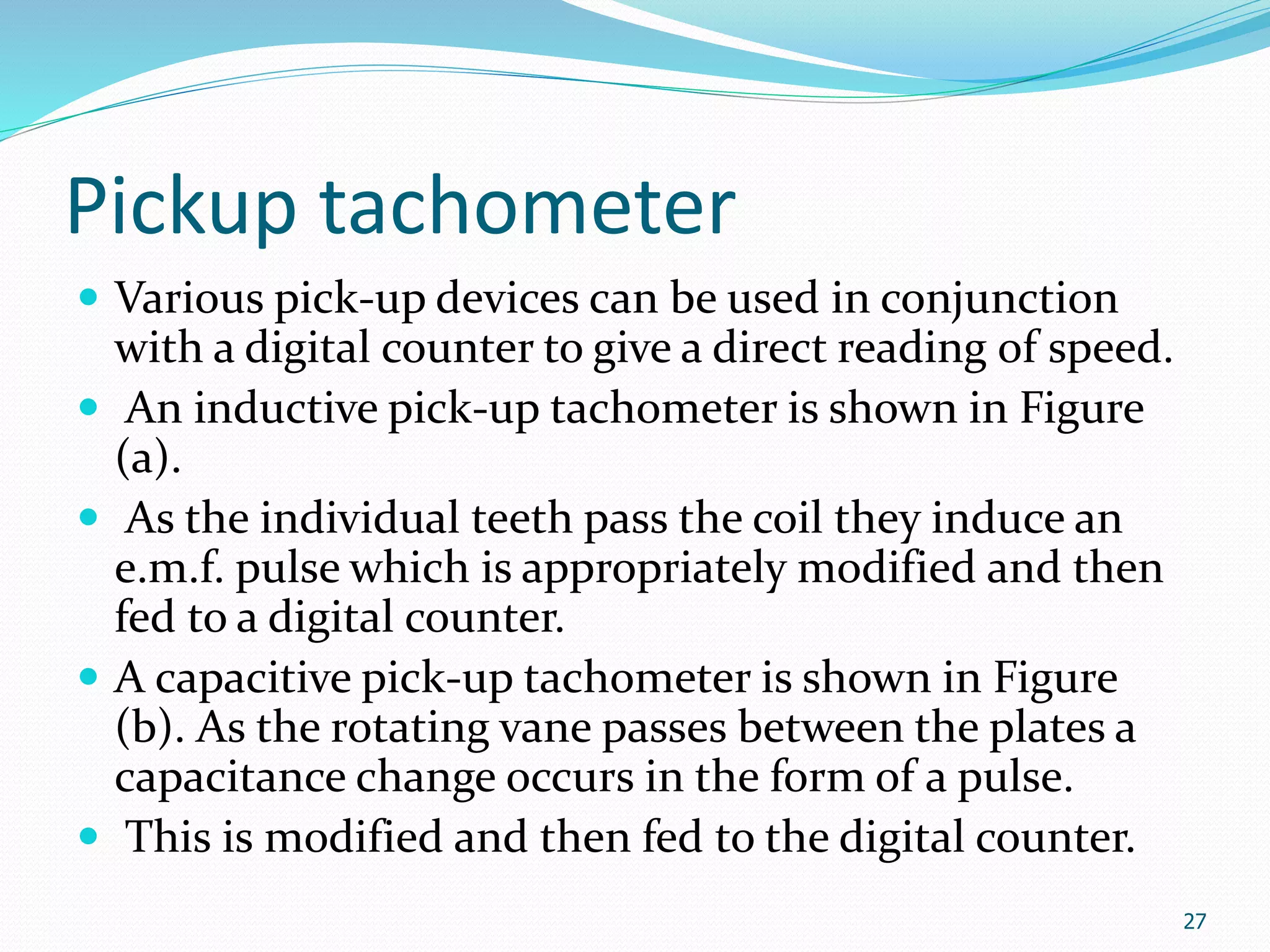 Speed measurement, tachometer | PPTX