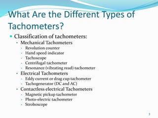 Speed measurement, tachometer | PPTX