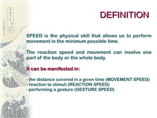 PHYSICAL SKILLS: SPEED | PPT