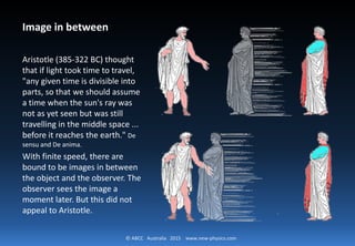 Speed of light [1 of 4] Concepts in Ancient Greece | PDF