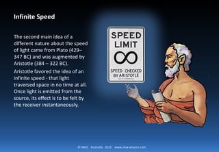 Speed of light [1 of 4] Concepts in Ancient Greece | PDF