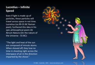 Speed of light [1 of 4] Concepts in Ancient Greece | PDF