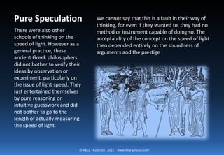 Speed of light [1 of 4] Concepts in Ancient Greece | PDF
