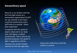 Speed of light [1 of 4] Concepts in Ancient Greece | PDF