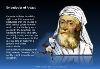 Speed of light [1 of 4] Concepts in Ancient Greece | PDF