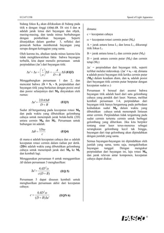 Speed of light apparatus modul | PDF