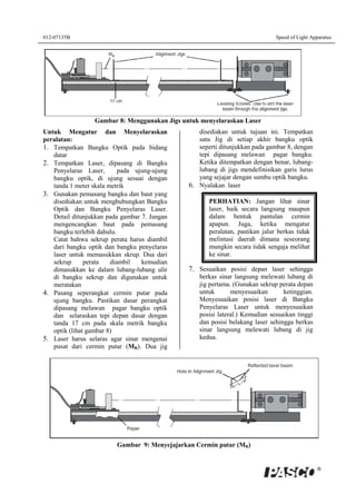 Speed of light apparatus modul | PDF
