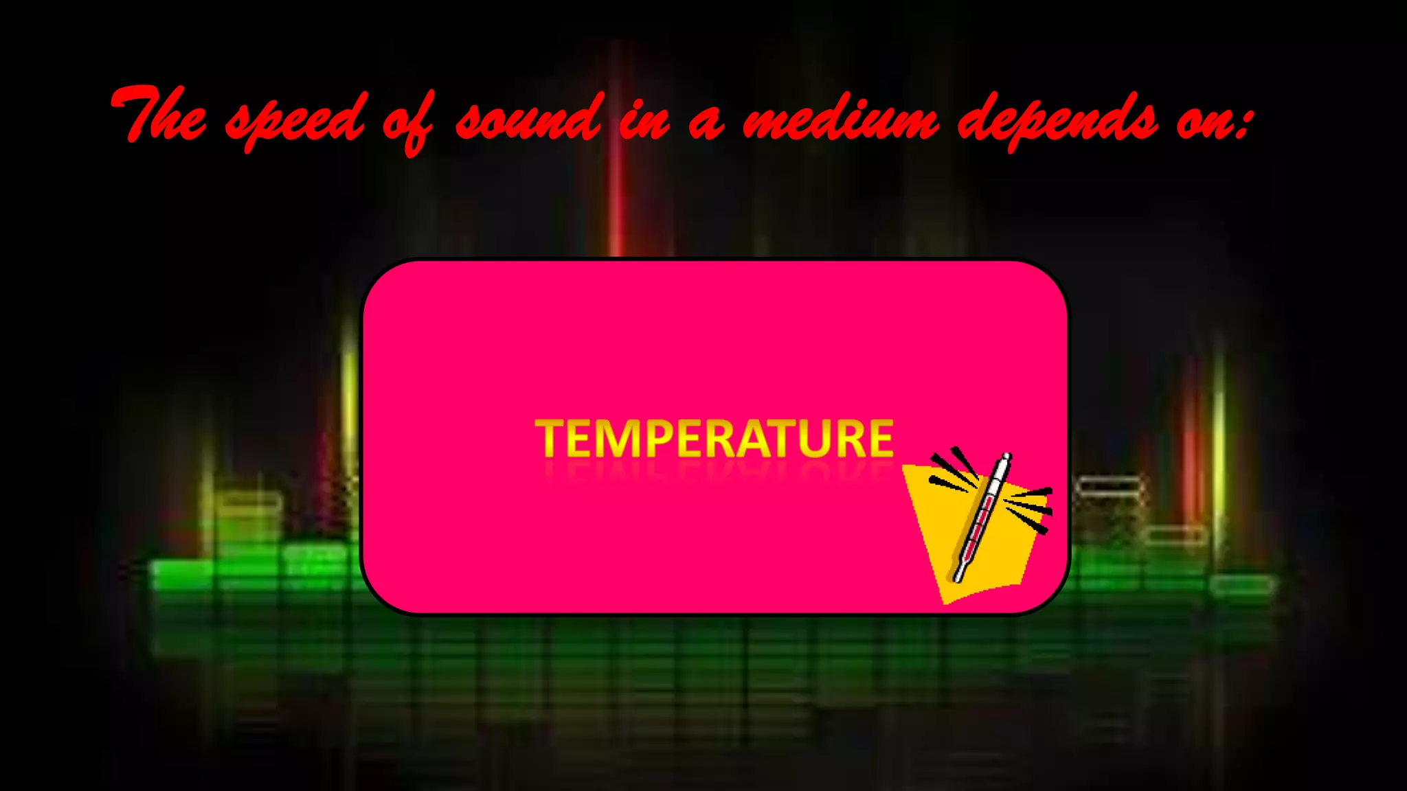 Sound- Speed of sound in different media | PPTX