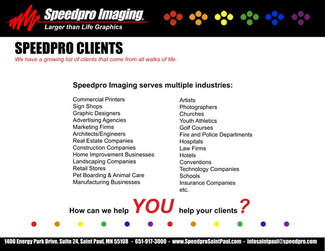 Speedpro Imaging - Who we are, What we do | PPT