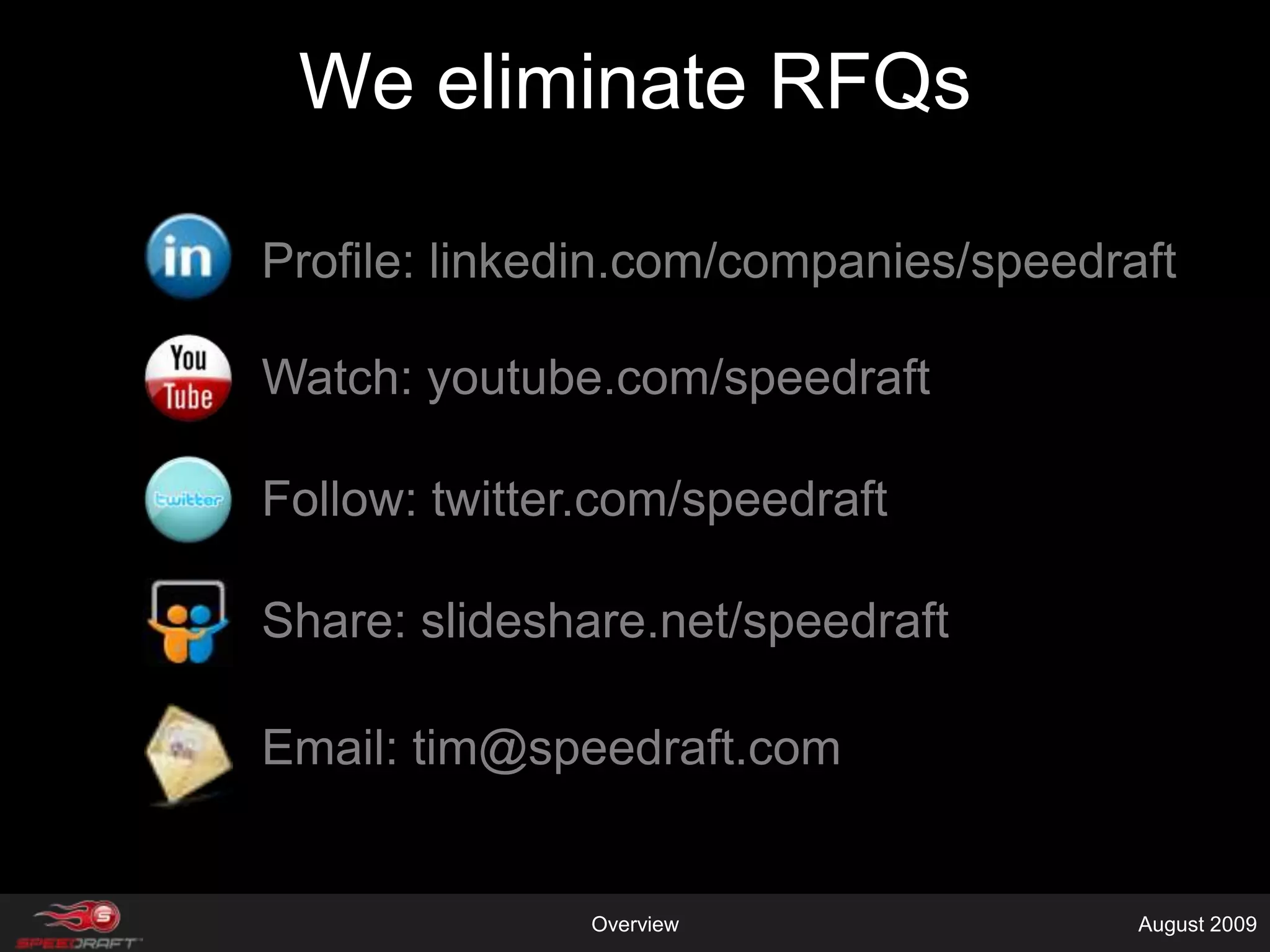 Speedraft Overview | PPTX | Business | Business and Finance