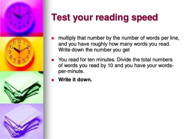 Speed reading