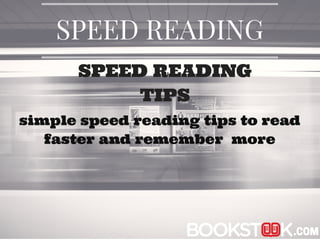 Speed reading | PDF