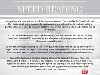 Speed reading | PDF