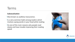 Speed reading | PPTX