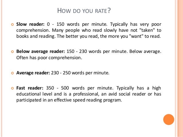 Speed Reading and Understanding More