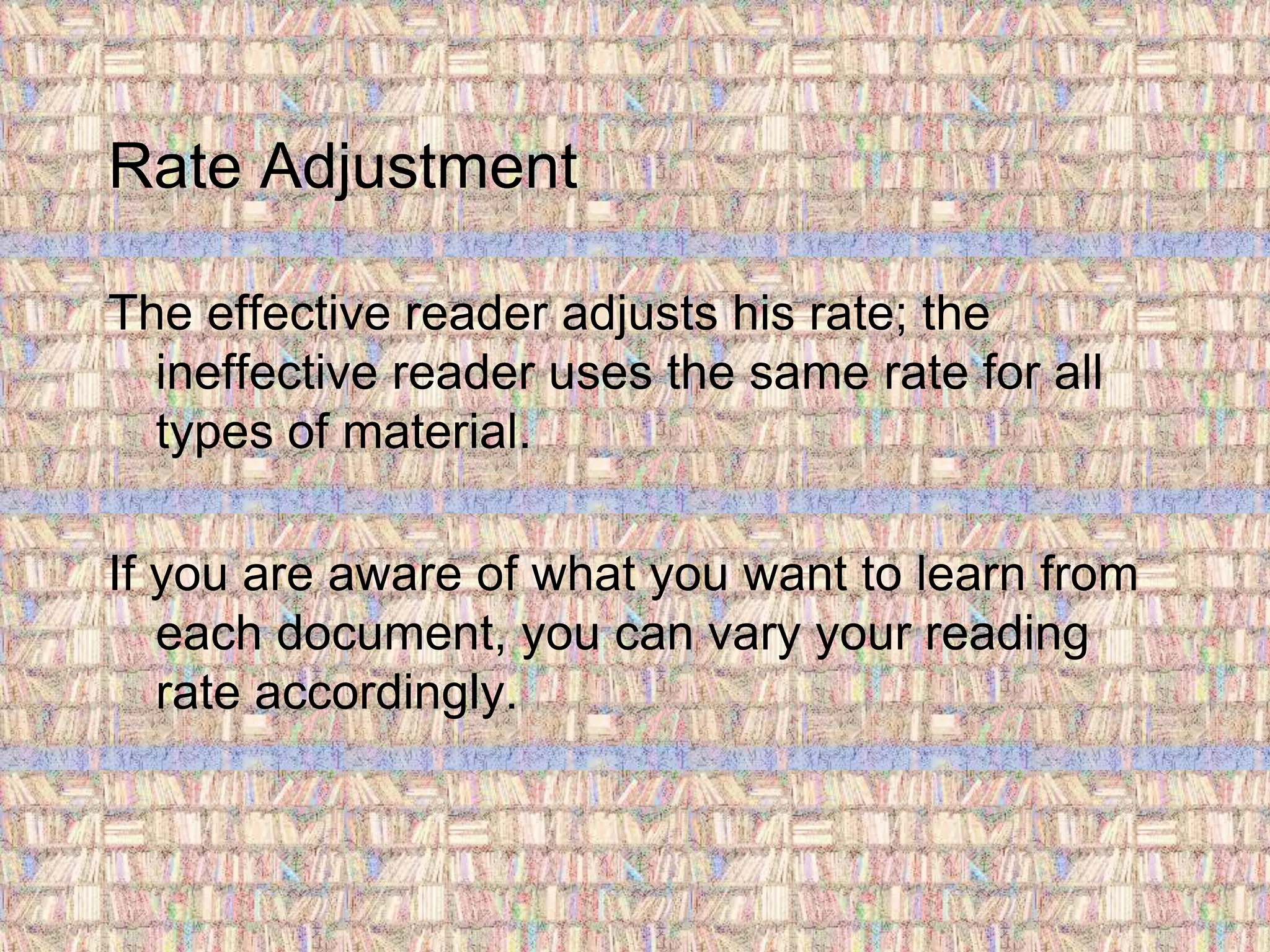 Speed reading and when to put on the brakes | PPT