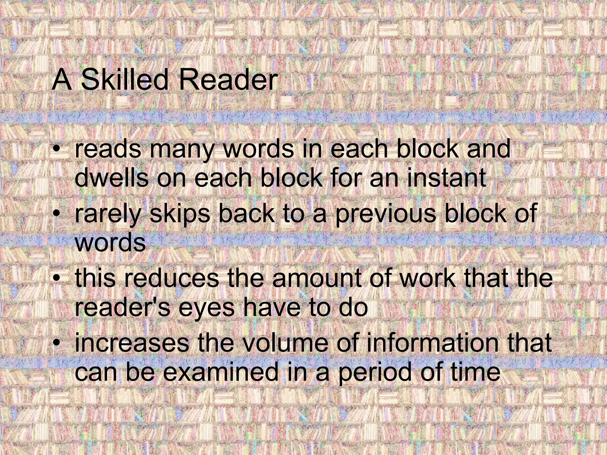 Speed reading and when to put on the brakes | PPT