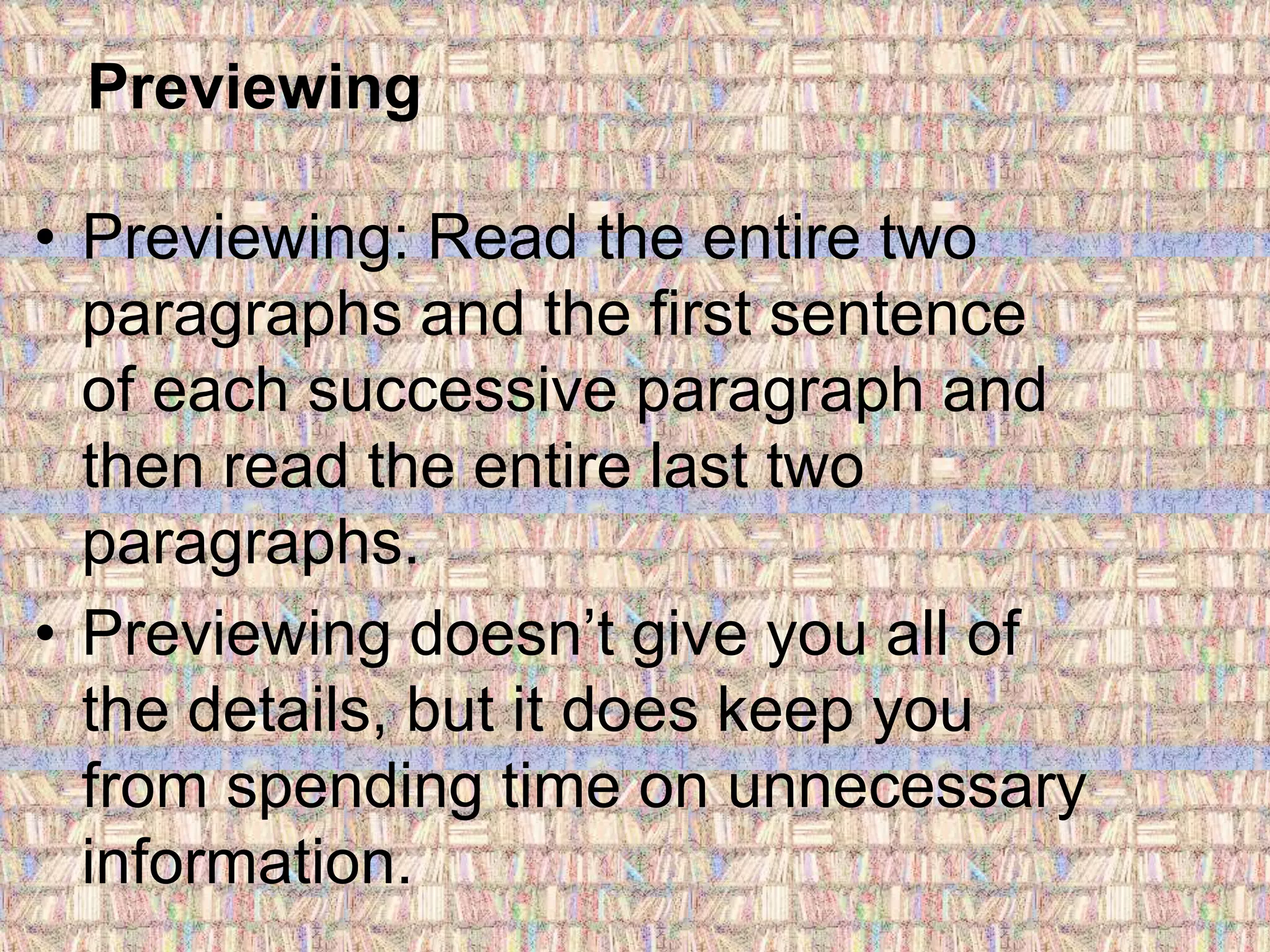 Speed reading and when to put on the brakes | PPT