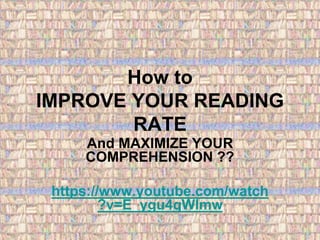 Speed reading and when to put on the brakes | PPT
