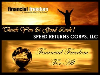 SPEEDRETURNS INVESTMENT PLAN | PDF