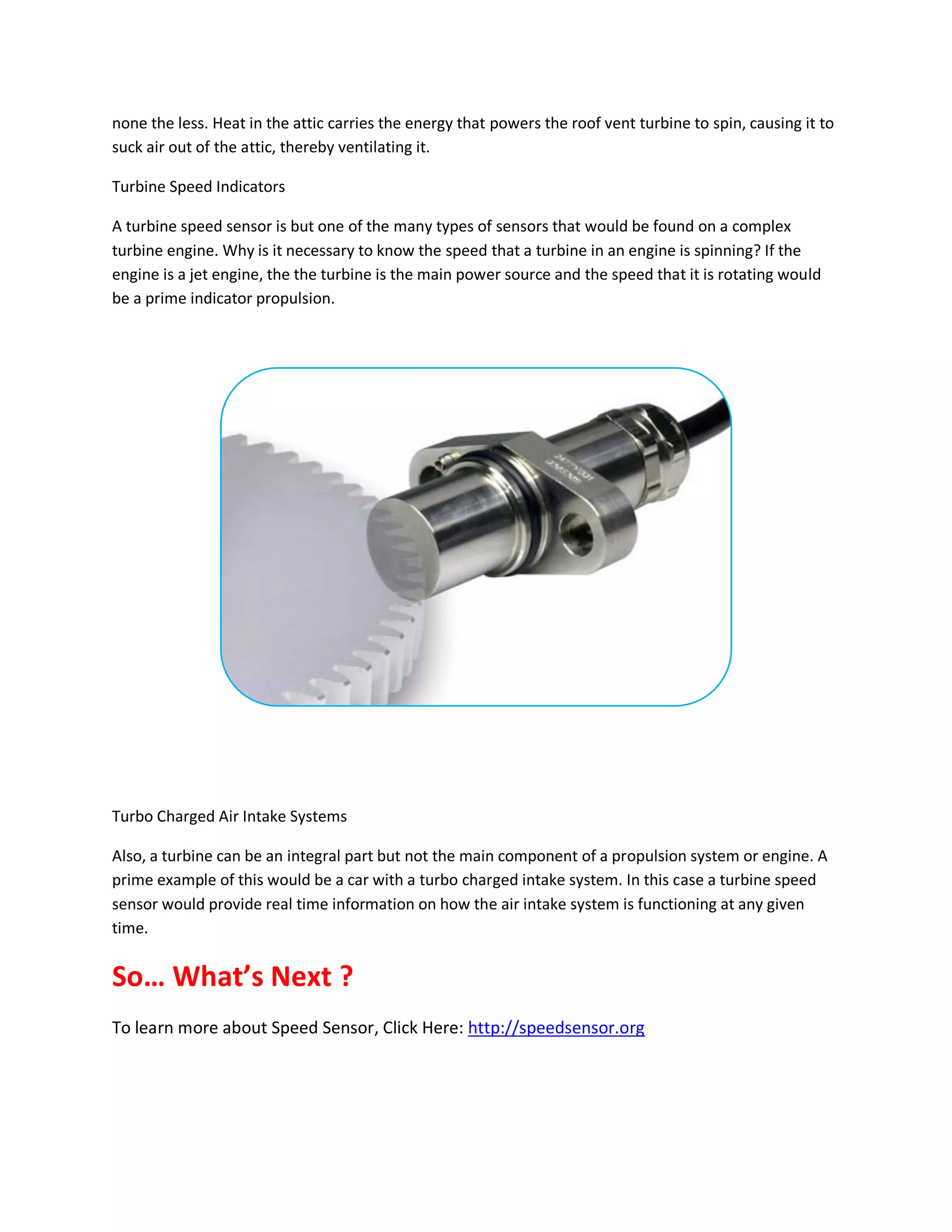 Speed sensor | PDF
