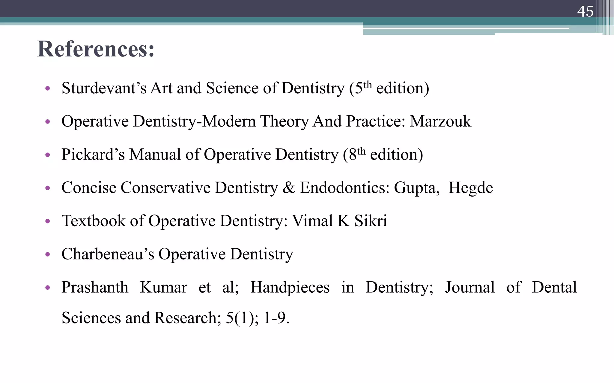 Speeds in dentistry | PPTX