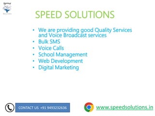 Web Development Services in Hyderabad-Speed Solutions | PPT