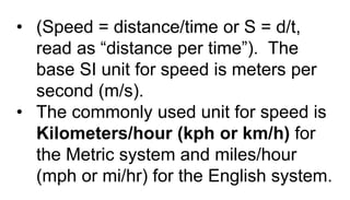 Speed temperature and rate | PPTX