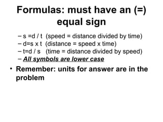 Speed, time, distance | PPT