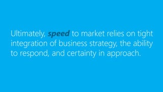 Speed to Market | PPTX