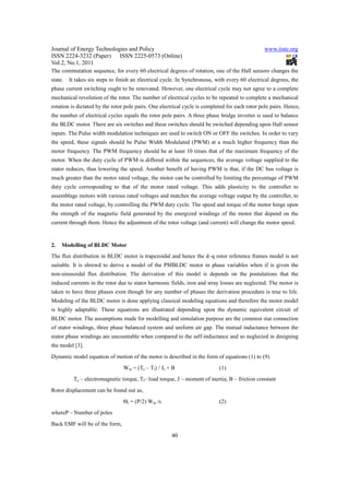 Speed torque characteristics of brushless dc motor in either direction ...