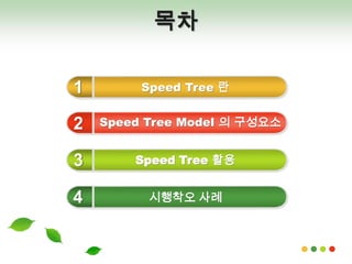 Speed tree 활용법 | PPTX