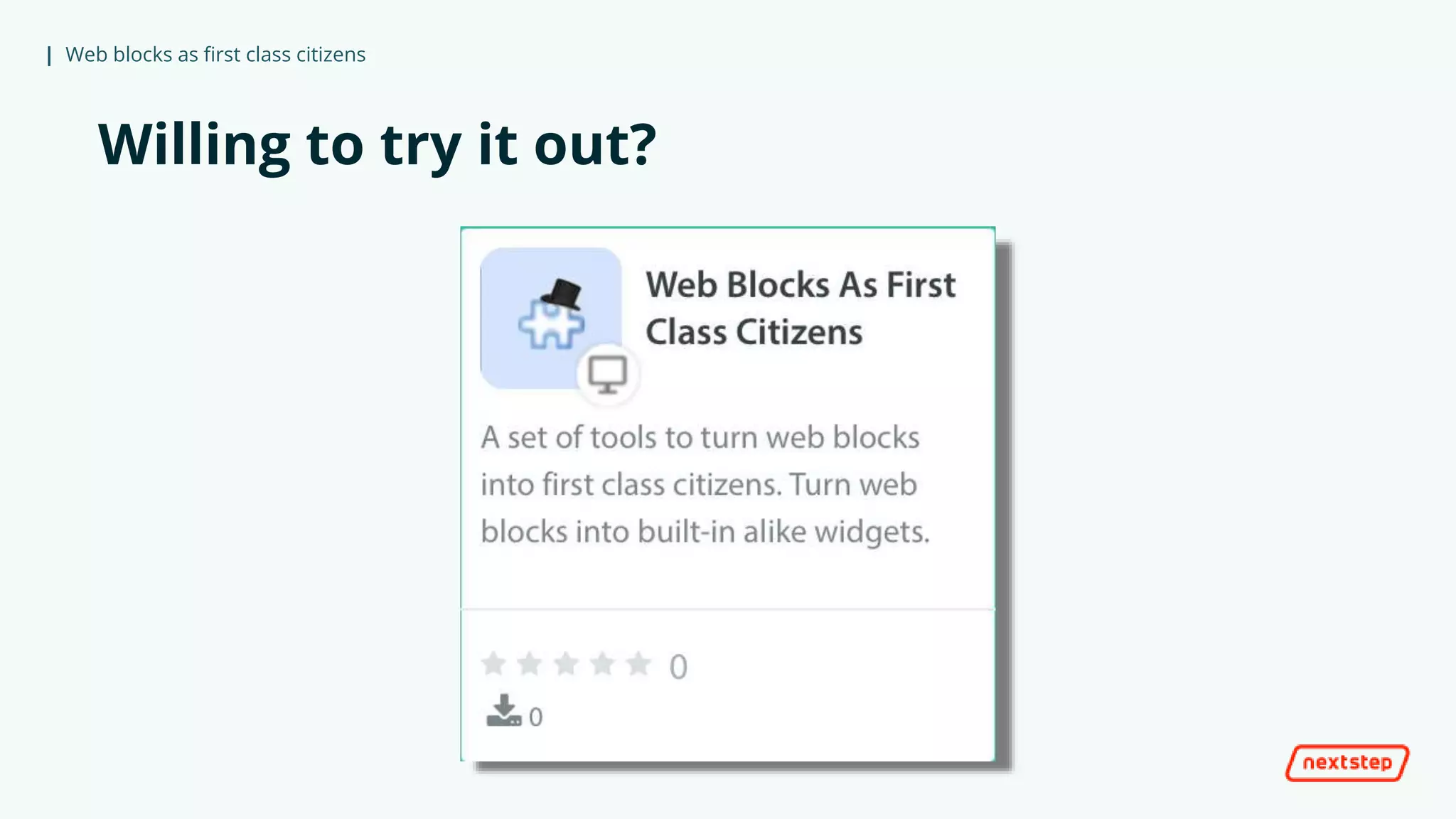Speed up Development by Turning Web Blocks Into First-Class Citizens | PPTX | Web Development ...