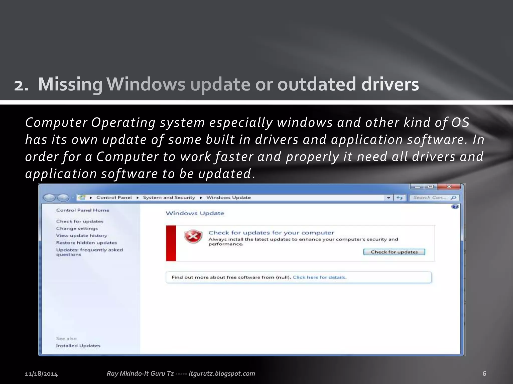 Speed up your computer | PPTX