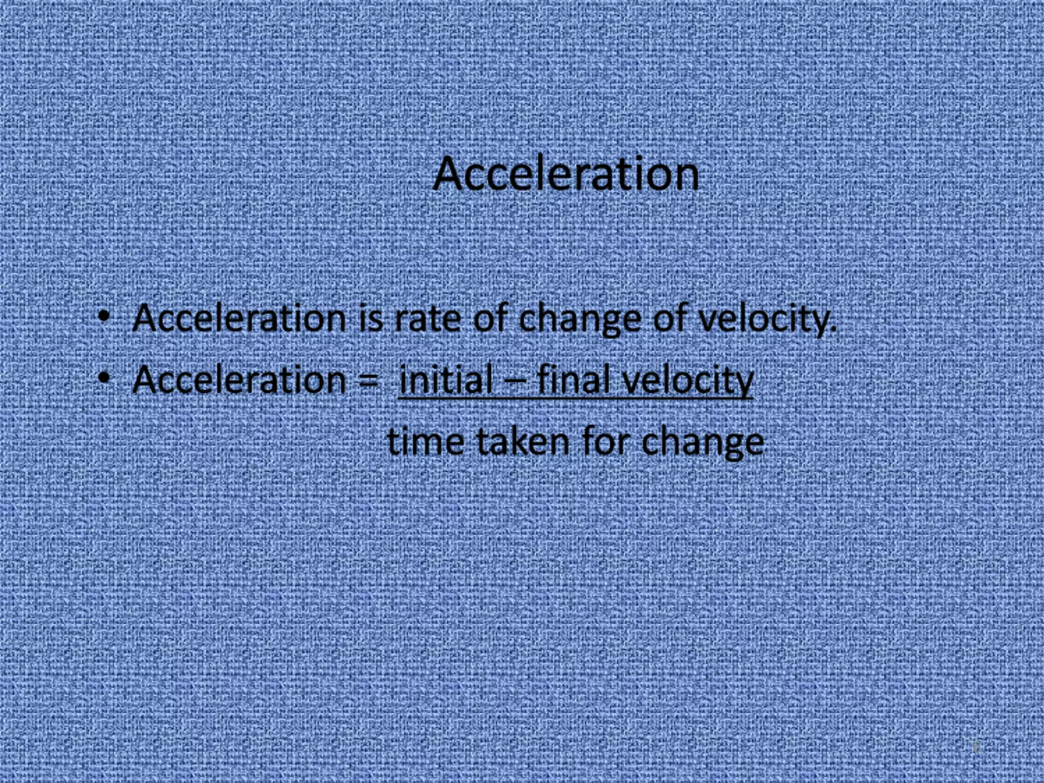 Speed , velocity & acceleration | PPT