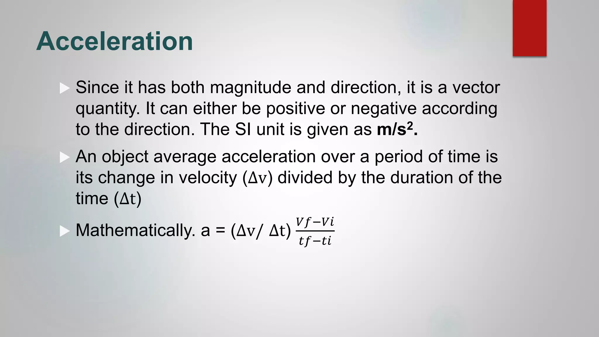 Speed Velocity and Acceleration.pptx