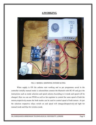 Wireless Speed Control of AC/DC motor | PDF