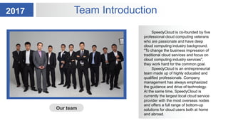 SpeedyCloud Technologies - Beijing, China | PPT