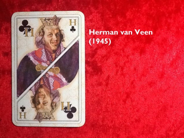 Speelkaarten met bekende nederlanders op kaartspel van tijdschrift ...