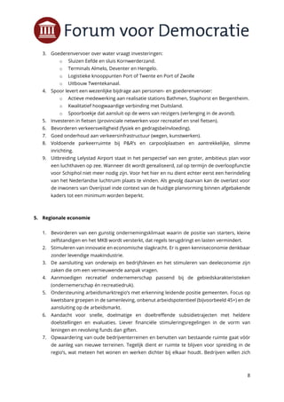 Speerpunten en accenten FVD Overijssel | PDF