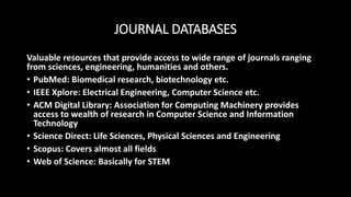 SPE ESUT TECHNICAL SERIES (ACADEMIC PROJECT WRITING AND PRESENTATION ...