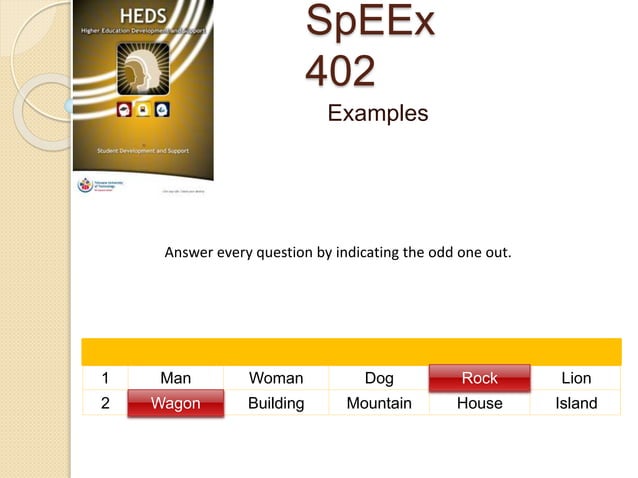 SpEEx examples | PPTX