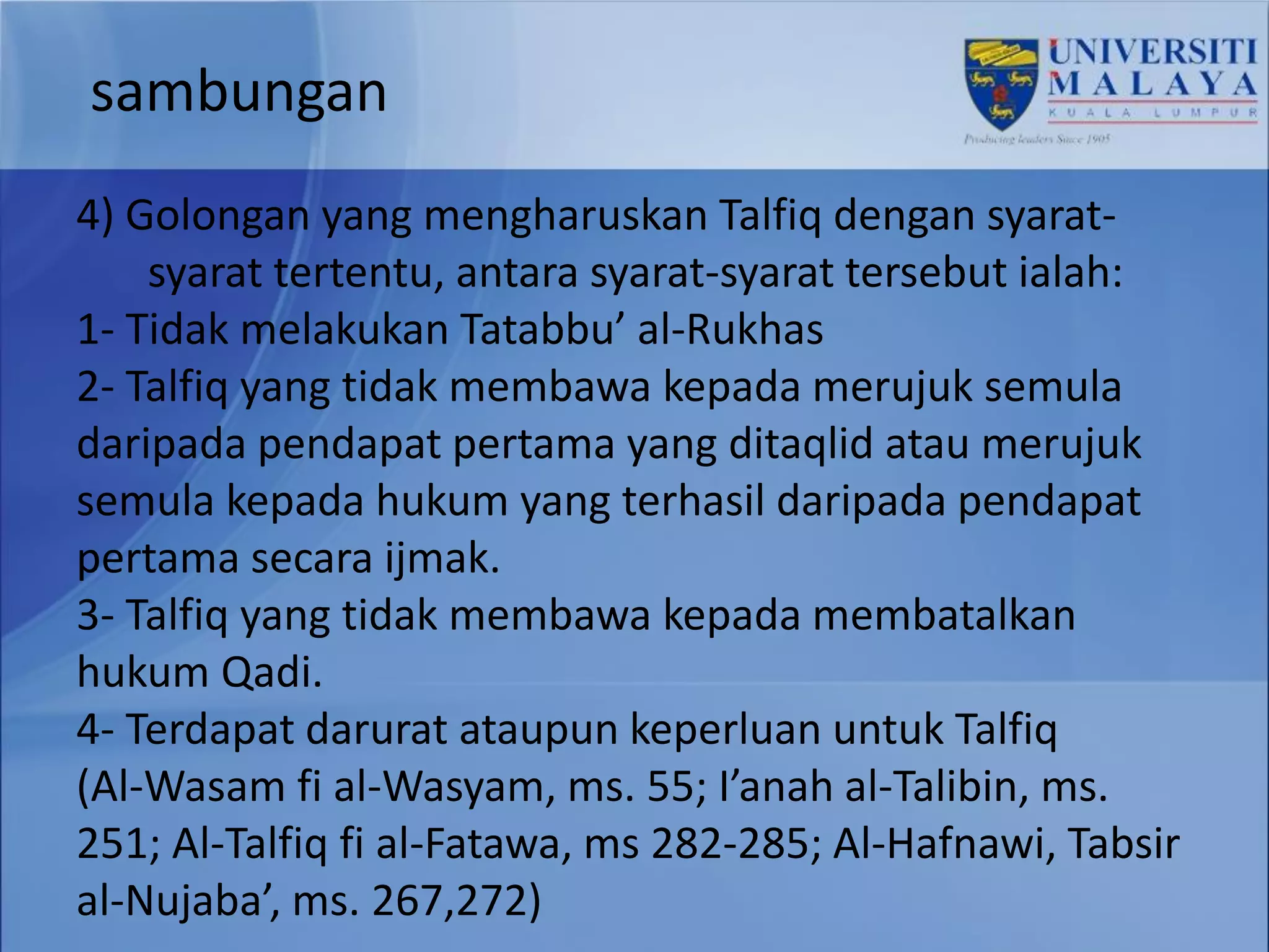 Aplikasi Talfiq dalam Resolusi Syariah Majlis Penasihat Syariah Bank ...