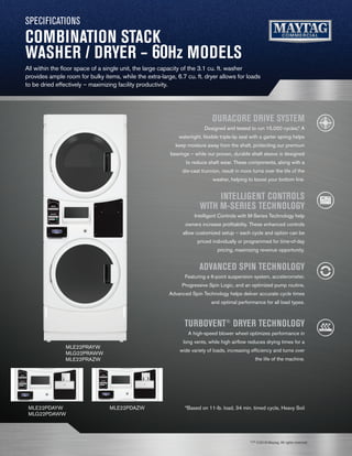 Spek Maytag mlg22 mesin laundry koin | PDF