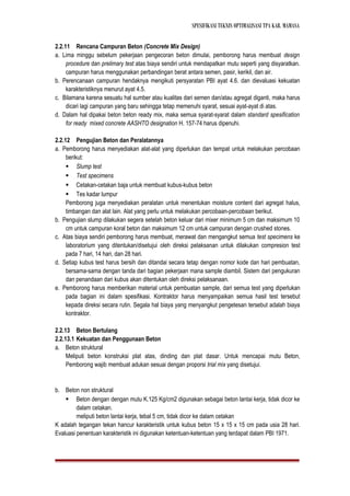 Spek teknis tpa mamasa | PDF