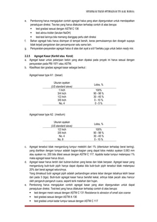 Spek teknis tpa mamasa | PDF