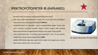 Instrumentasi Biologi - Spektrofotometer | PDF