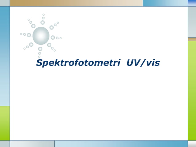 Spektrofotometri uv vis - instrumentasi | PPTX
