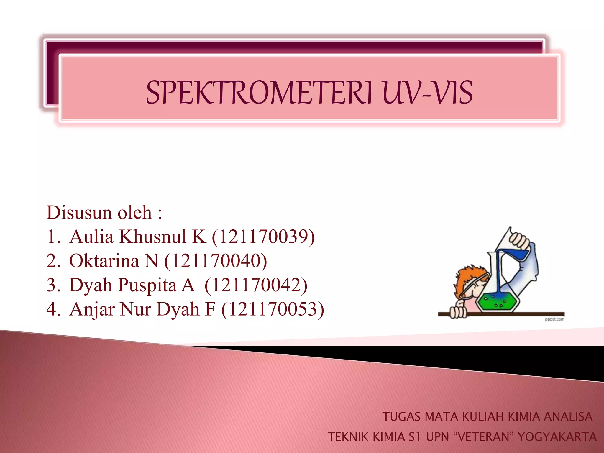 Spektrometri uv vis | PPTX