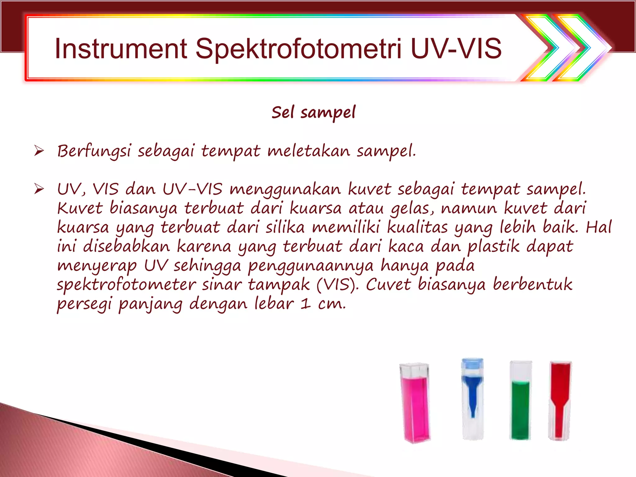 Spektrometri uv vis | PPTX